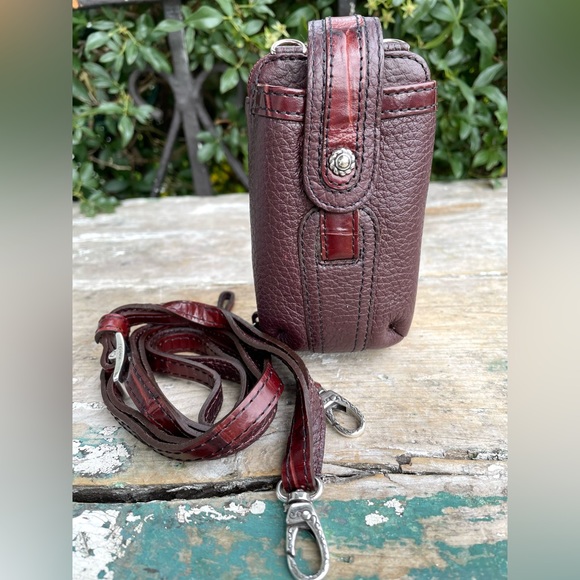 Brighton | Bags | Brighton Brown Leather Organizer Wallet Crossbody ...